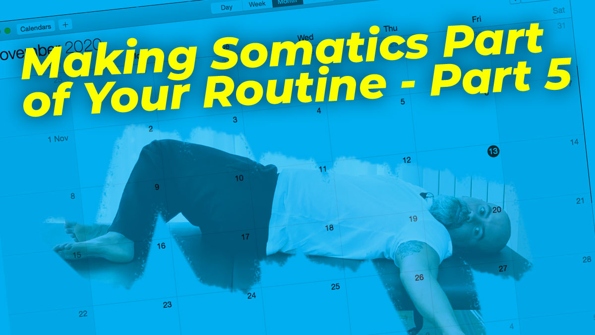 Making Somatics Part of Your Routine - Part 5 - Learn Somatics